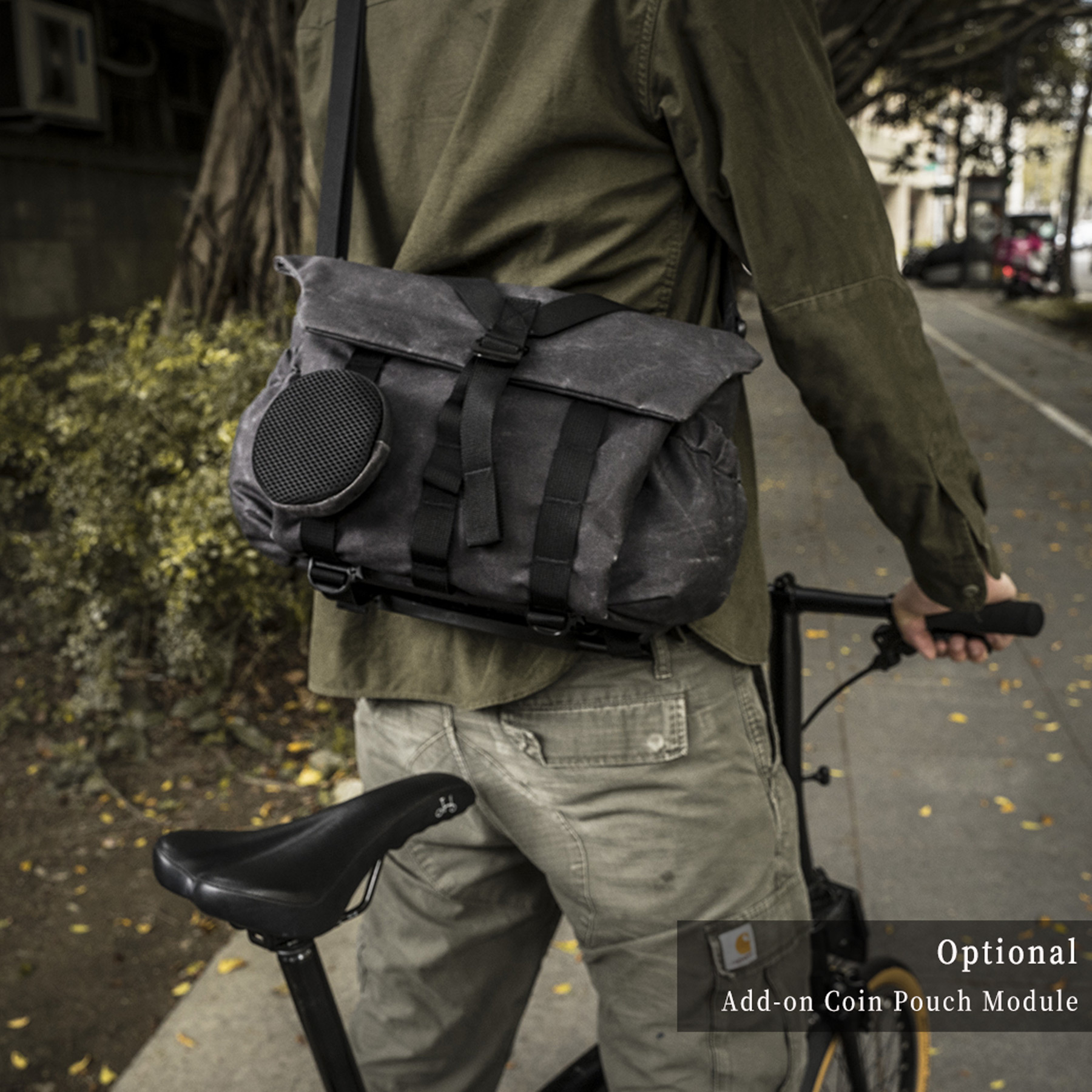 "PILOT" BROMPTON BAG 7L, includes 2 pouch modules (optional carrier ...